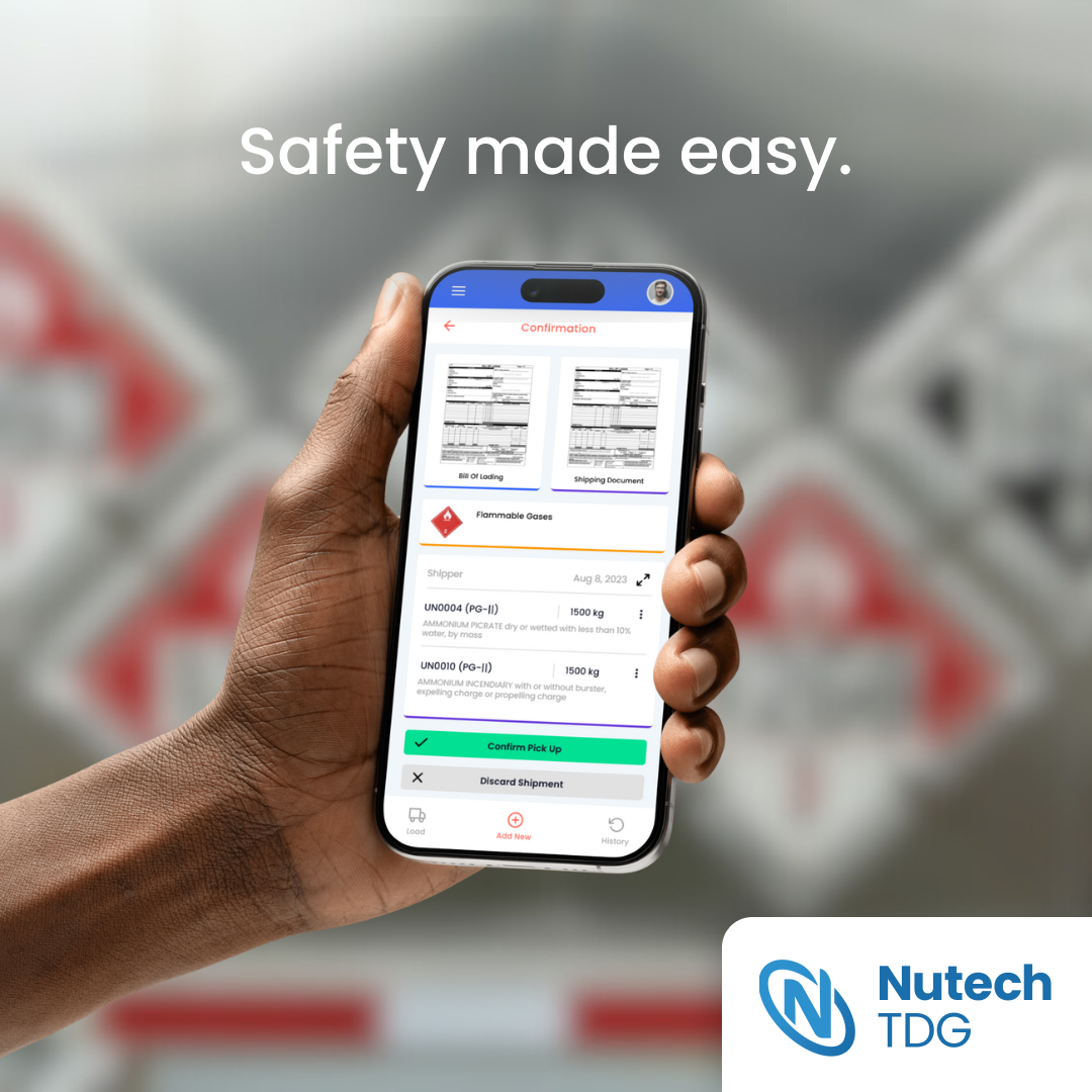 Introducing Nutech TDG: The only TDG app in Canada